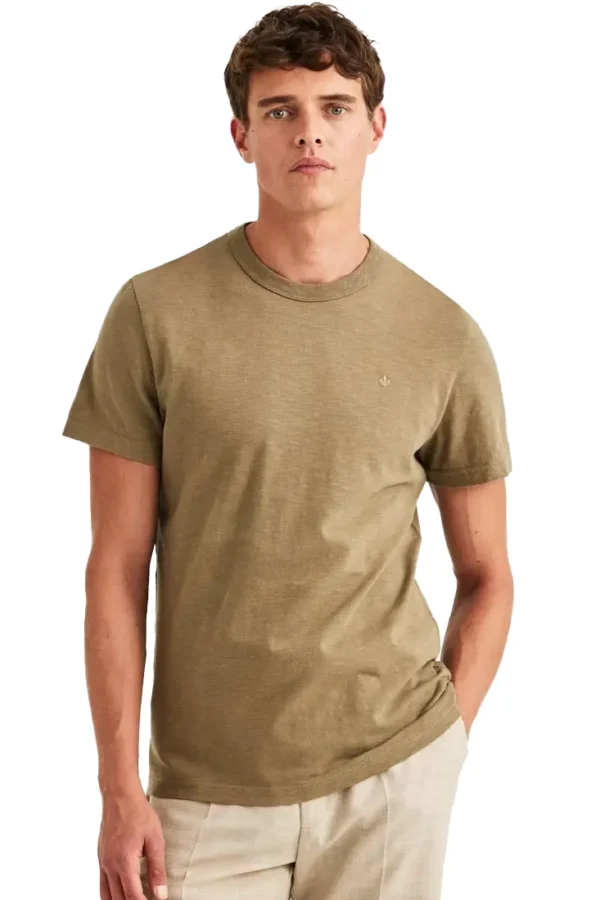 Morris Watson Slub Tee - Olive - Johannesens Klädeshandel